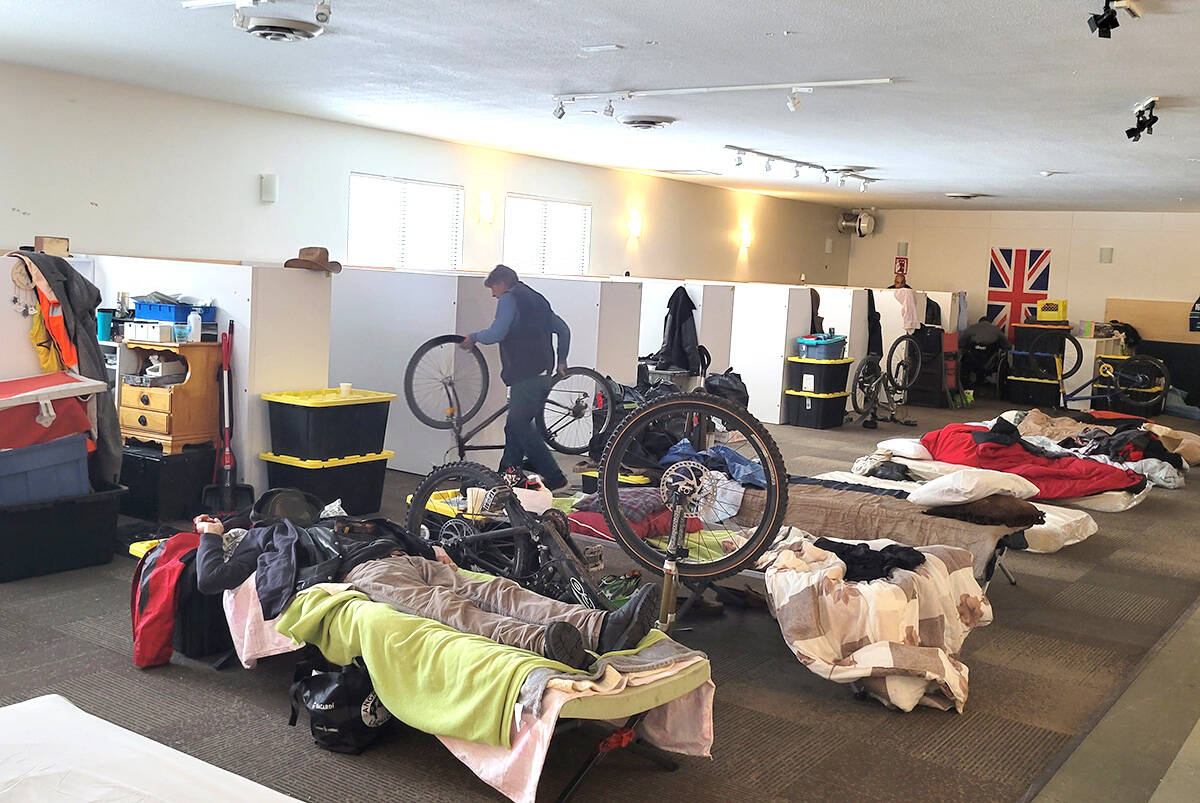 ‘A sea of mats’: Abbotsford extreme weather shelters run overcapacity ...