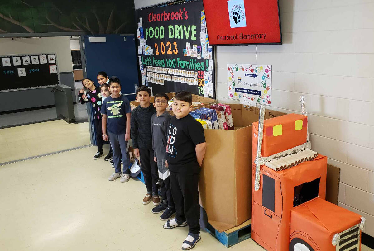 Clearbrook elementary students bulk up Abbotsford food bank for ...